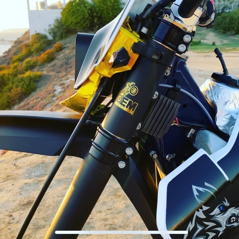 Triumph 2024 TF 250-X Plastics Kit: Complete Body Fairing Shroud Fender ...