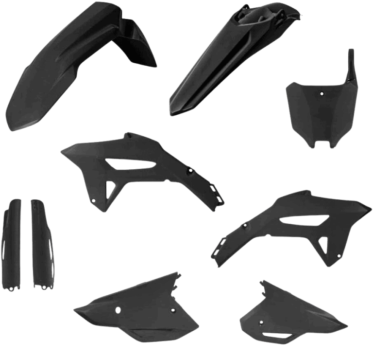 Kawasaki 2022 KLX140 Plastics Kit: Complete Body Fairing Shroud Fender ...
